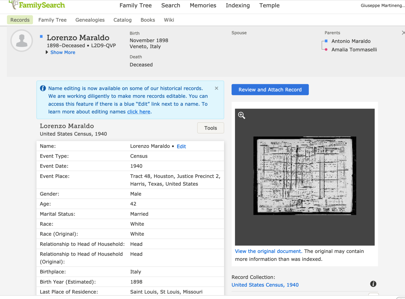 FamilySearch Records Hints: My Family History Experience Today ...