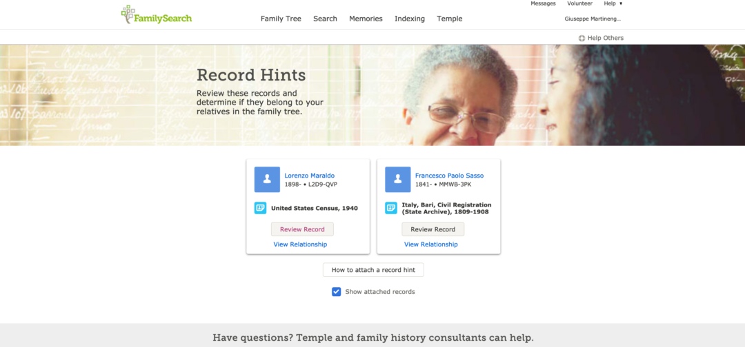FamilySearch Records Hints: My Family History Experience Today ...